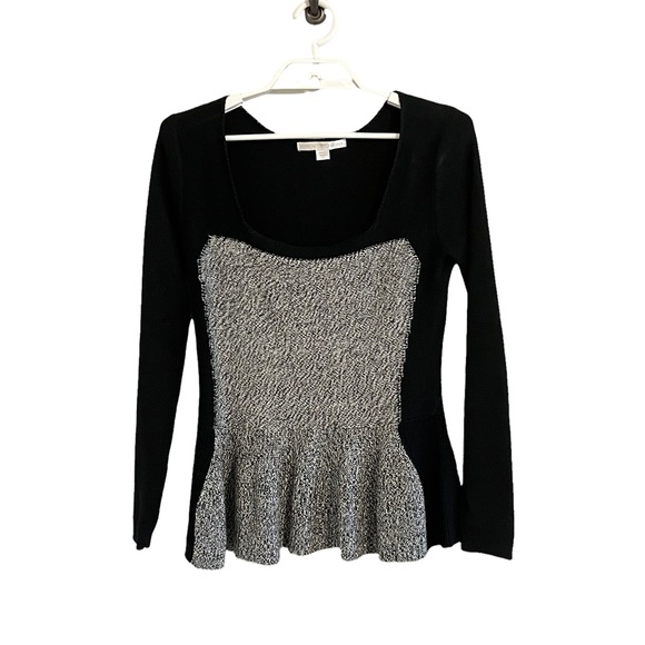 Boston Proper | Sweaters | Boston Proper Peplum Color Block Sweater ...